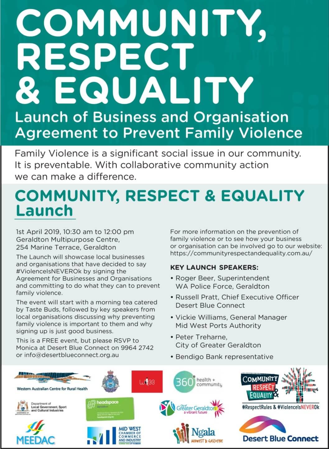 Community, Respect & Equality Agreement Launch | Desert Blue Connect