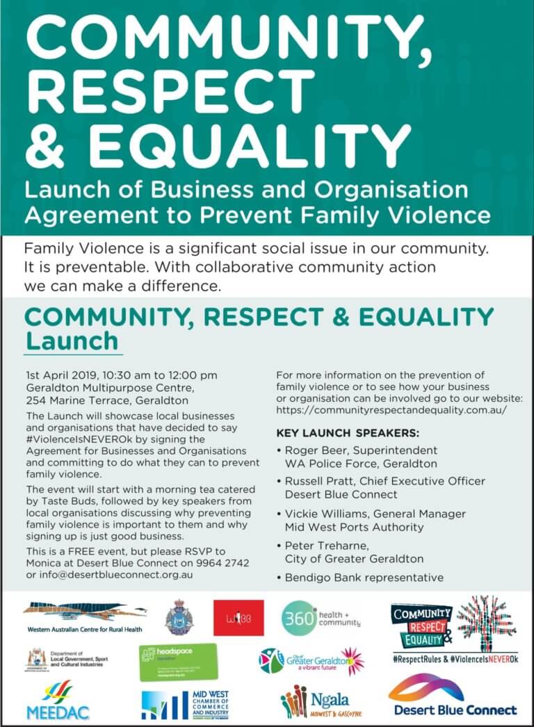 Community, Respect & Equality Agreement Launch | Desert Blue Connect
