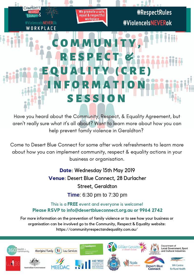 Community, Respect & Equality Info Session | Desert Blue Connect