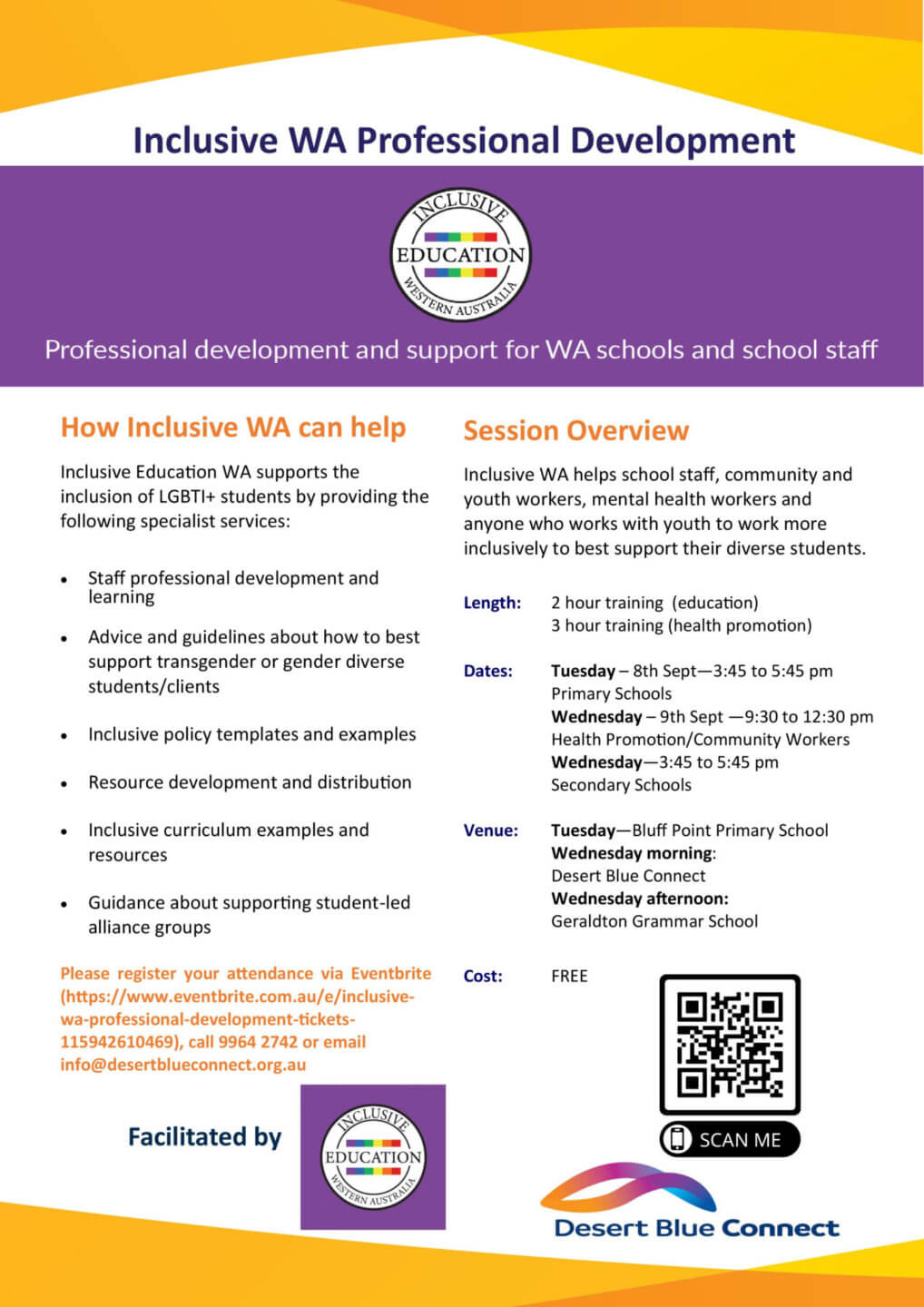 Inclusive WA Professional Development | Desert Blue Connect