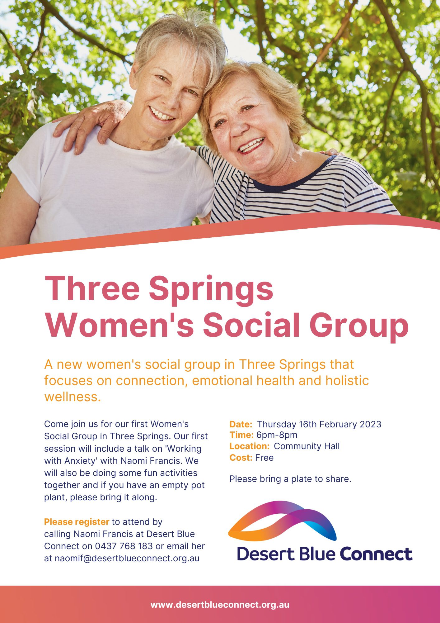 Three Springs Women’s Social Group | Desert Blue Connect