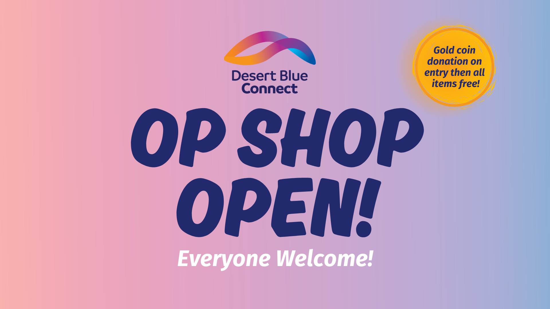 Pop Up Op Shop | Desert Blue Connect